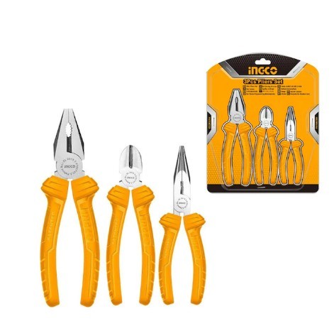 ingco 3 Parça Set Pense, Yan Keski, Karga burun Pense Takımı Seti ...