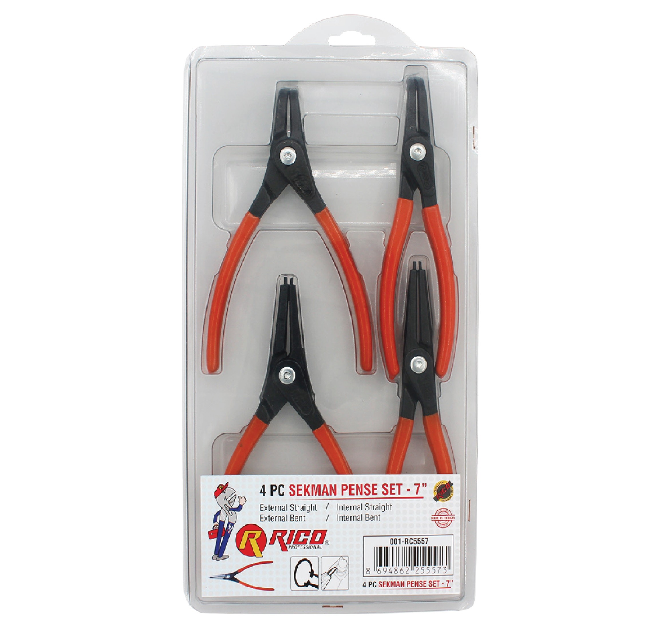 Rico 4 Parça 180mm Segman Pensesi Takımı Seti » 001-RC5557 » Hakan ...